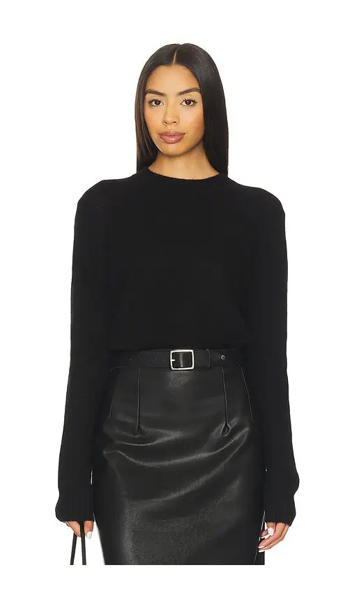 Enza Costa Easy Long Sleeve Crew Sweater