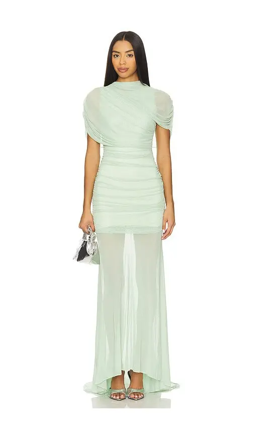 Amanda Uprichard Evianna Gown In Green