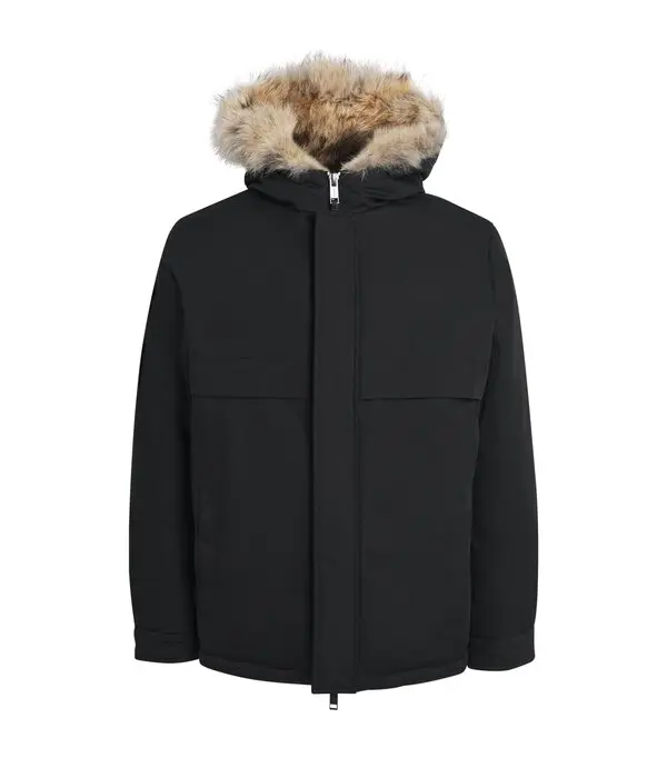 YVES SALOMON Down Coyote Fur-trim Waterproof Parka