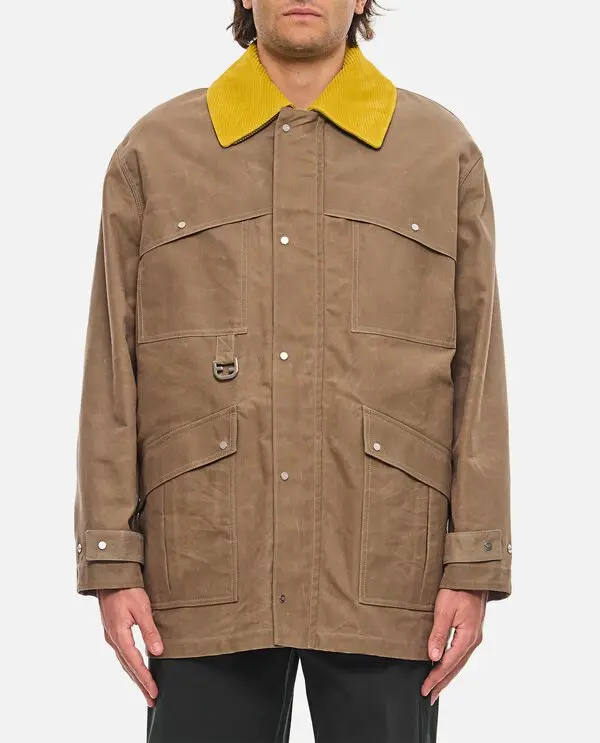 Fendi Blouson In Oiled Cotton Reps