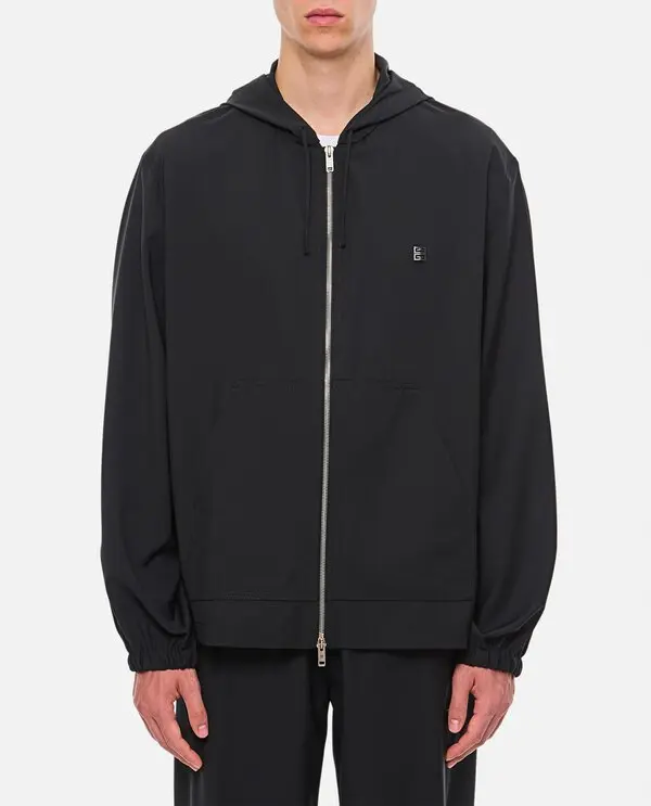 Givenchy Hoodie With Zip In Wool
