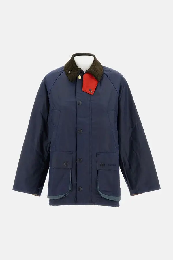 Barbour Paul Smith Love Waxed Cotton Jacket - Blue