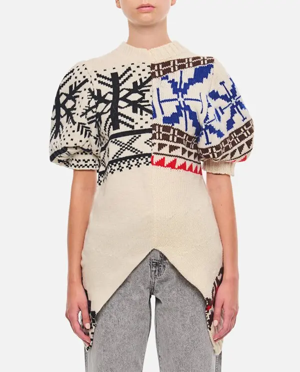 Sacai Long Patterned Sweater