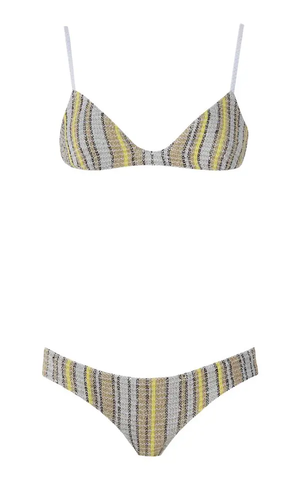 Missoni Caperdoni-knit Scoop-neck Bikini With Low-rise Bottoms