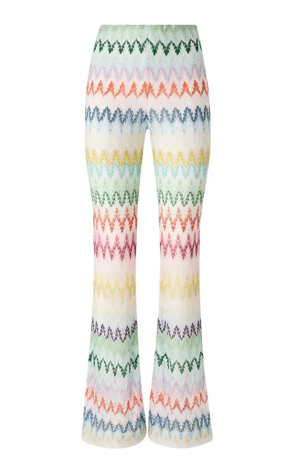 Missoni Zig Zag Flared Raschel Trousers
