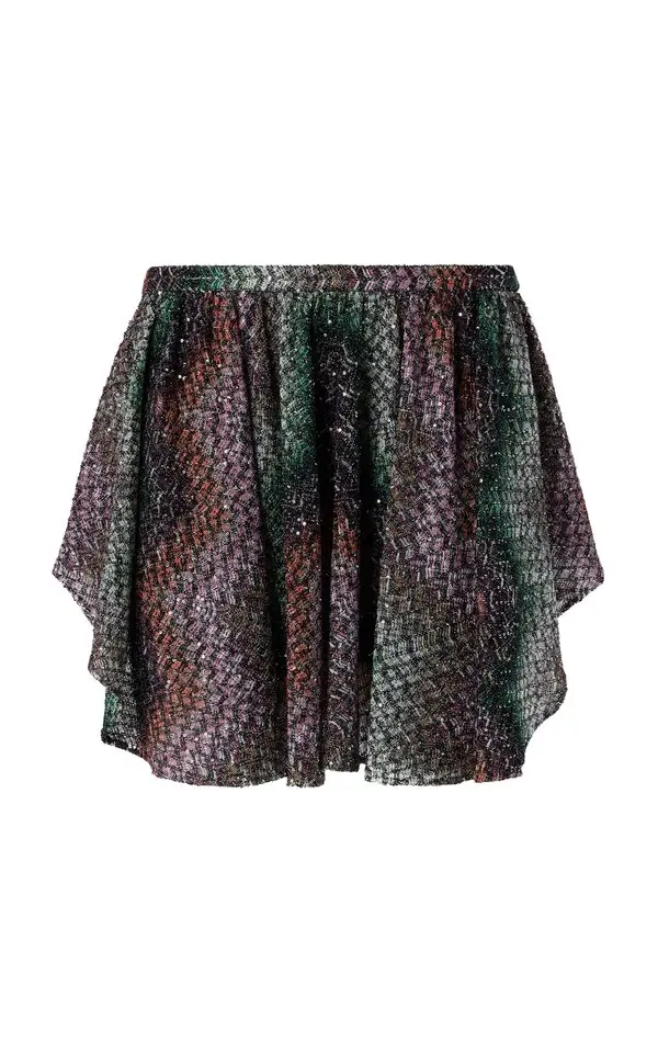 Missoni Printed Ruffle Mini Skirt