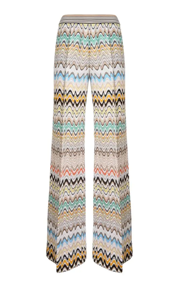 Missoni Wavy Pattern Wide-leg Pants - Multi