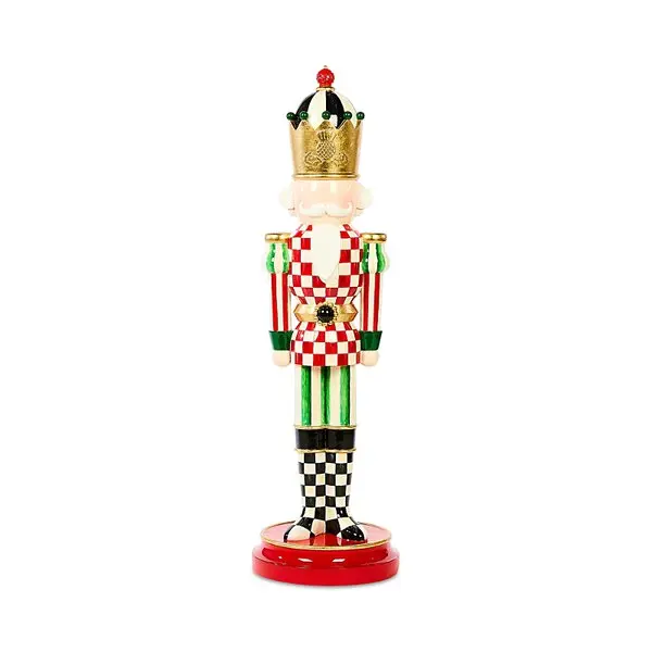 MACKENZIE-CHILDS Check It Out Trophy Nutcracker
