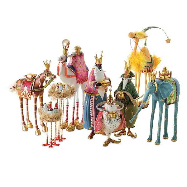 MACKENZIE-CHILDS Patience Brewster Nativity World Magi Figures, Set Of 3