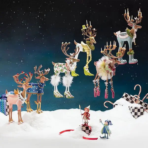 MACKENZIE-CHILDS Patience Brewster Dash Away Dasher Reindeer Figure
