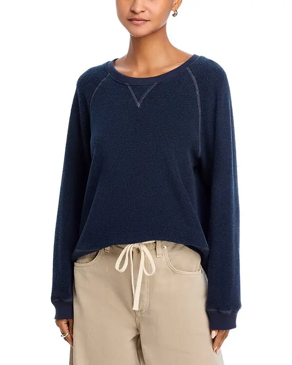 PERFECTWHITETEE Eden Fleece Sweatshirt - Navy