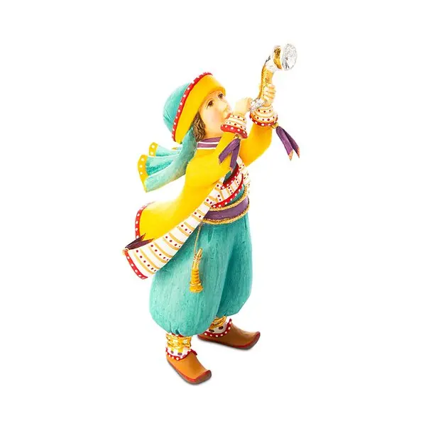 MACKENZIE-CHILDS Patience Brewster Nativity Shofar Player Figure