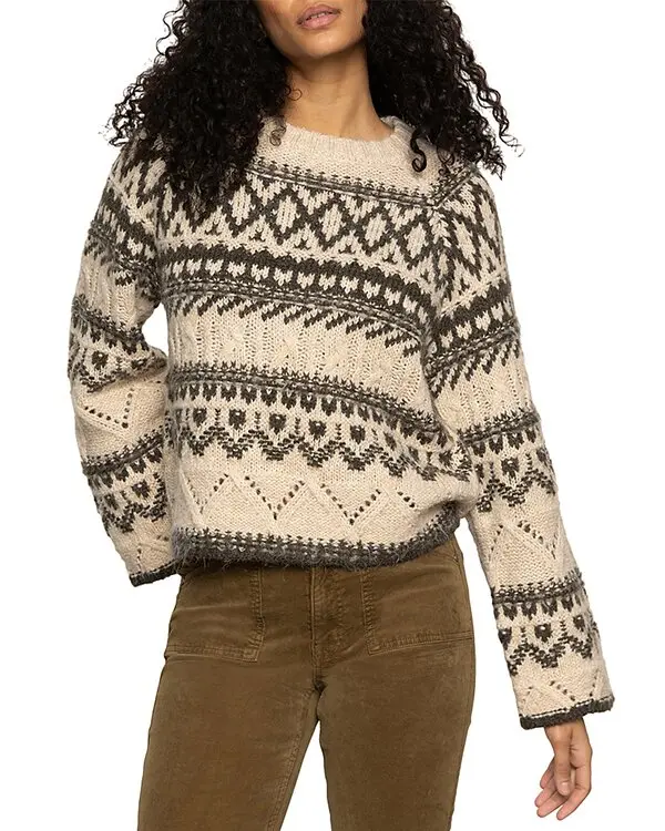Sanctuary Fair Isle Crewneck Sweater