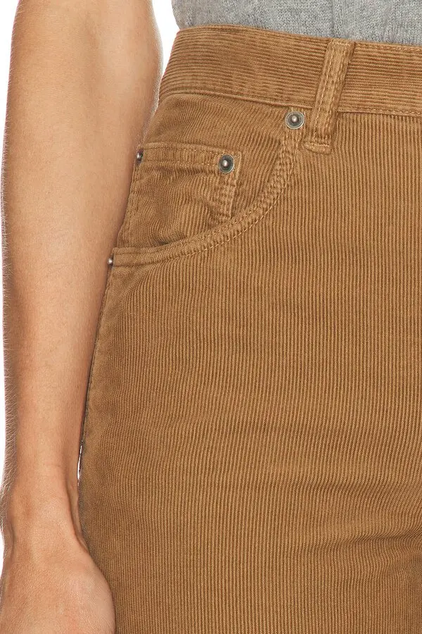 Saint Laurent Corduroy Wide Leg Pant - Fall Beige