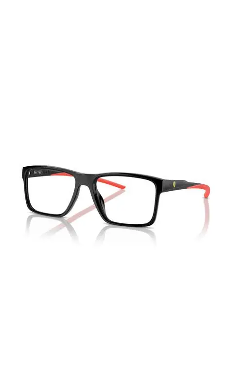 SCUDERIA FERRARI 54mm Rectangle Optical Glasses - Black