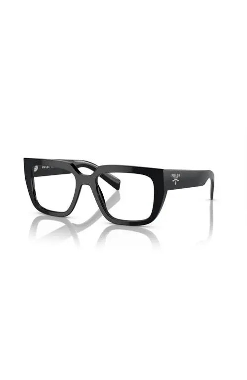 Prada 50mm Irregular Optical Glasses - Black