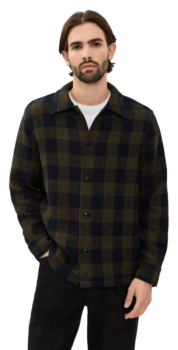 Madewell Twill Shirt Jacket In Broken Plaid