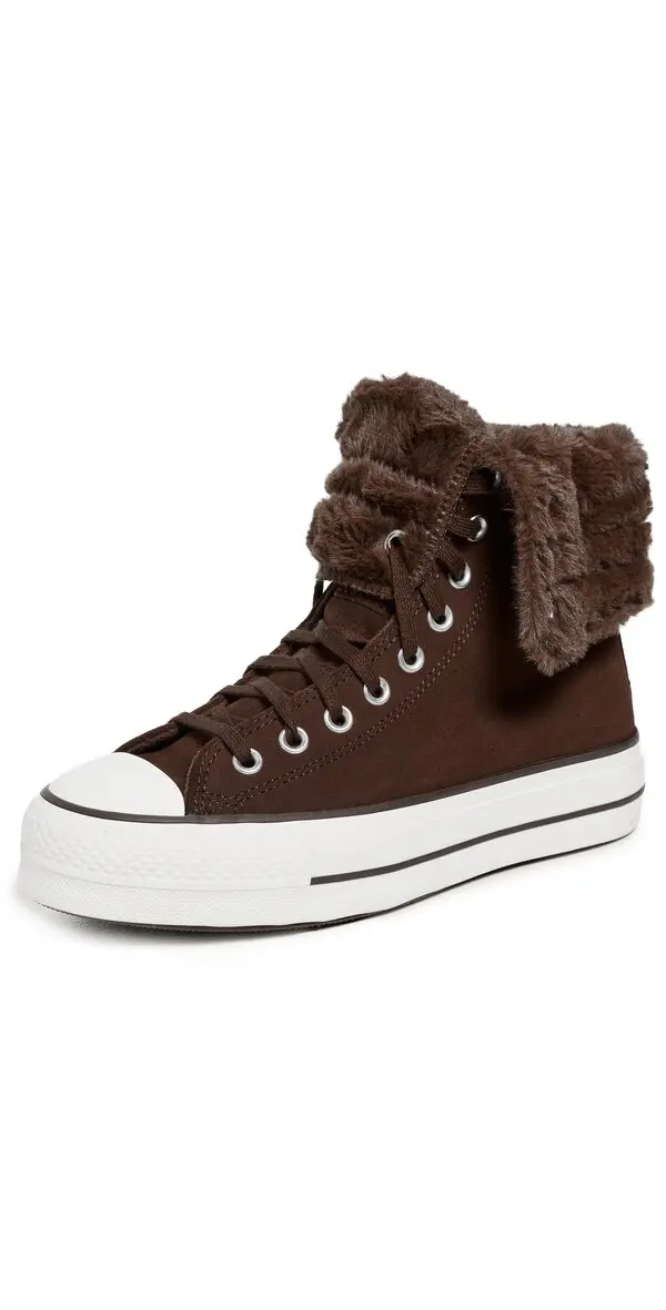 CONVERSE Chuck Taylor All Star Fold-over Lift Platform Sneakers