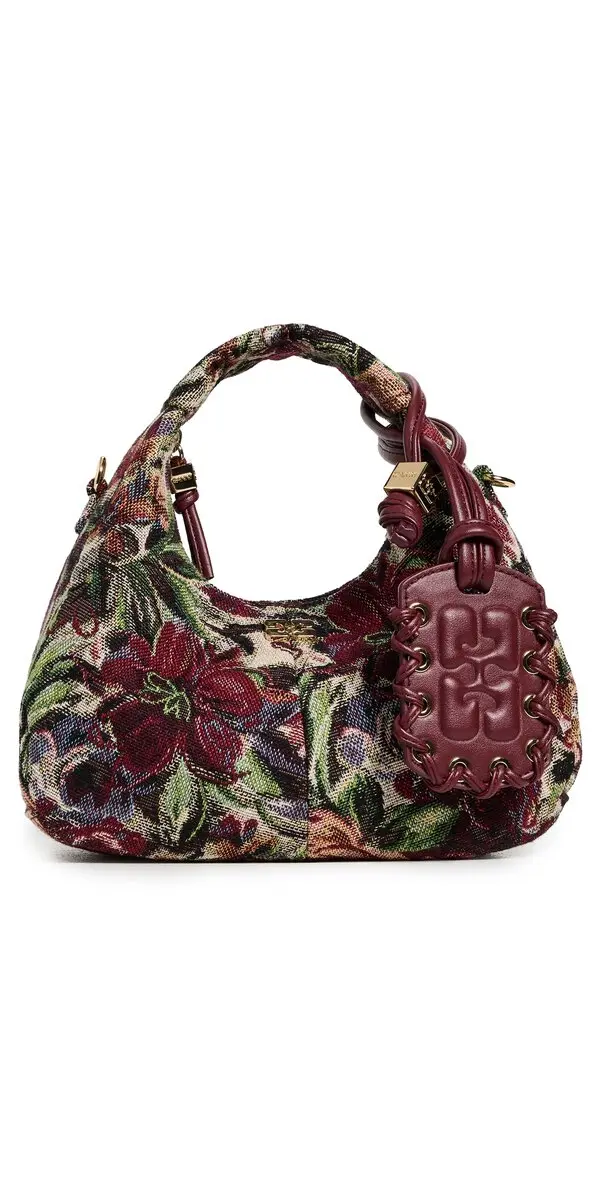 GANNI Hobo Mini Tapestry Bag