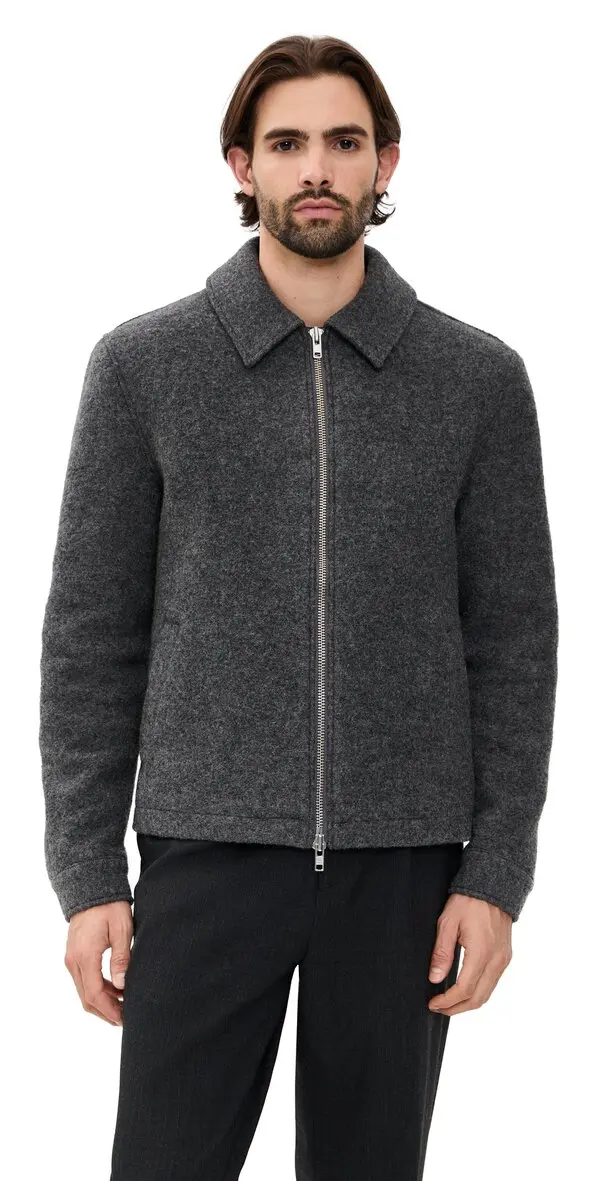 WAX LONDON Wool Eldon Zip Jacket