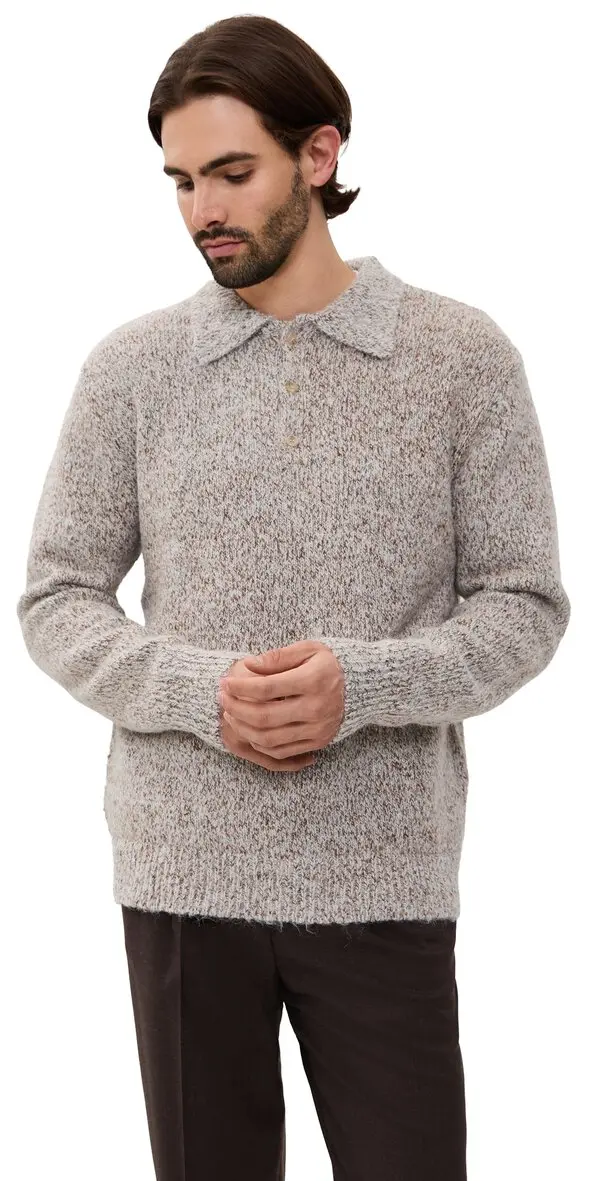 RHYTHM Kinetic Collared Knit Sweater