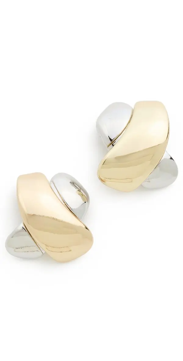 Baublebar Crossed Mixed Metal Earrings