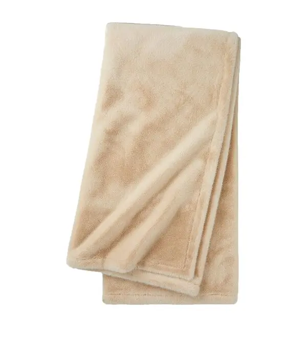 YVES DELORME Faux Fur Frisson Noisette Throw - Neutral