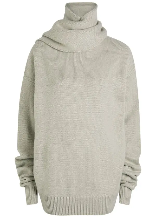 Calvin Klein Mia Scarf-effect Cashmere Jumper
