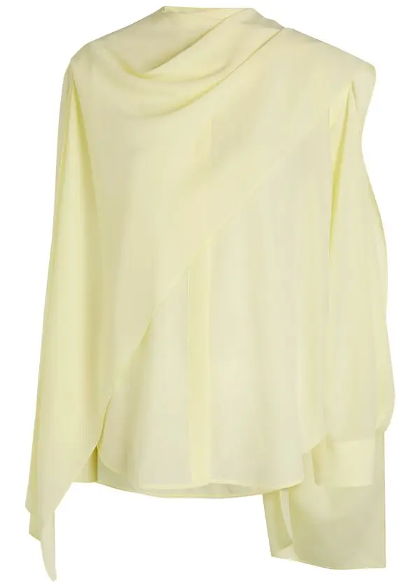 Calvin Klein Kiki Scarf-effect Silk-crepe Blouse