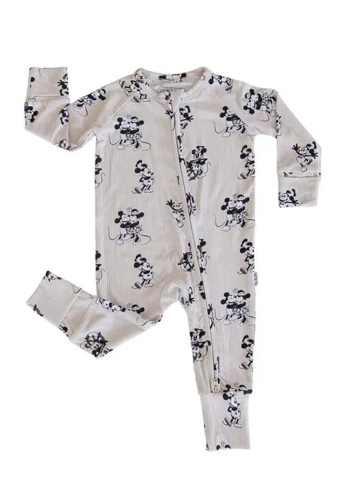 CHARLIE LOU BABY® Steamboat Willie Convertible Romper