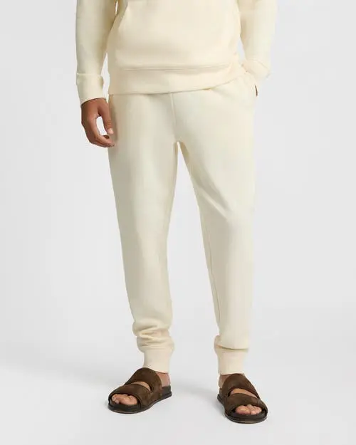 Onia Heavyweight Cotton Waffle Jogger - Ecru