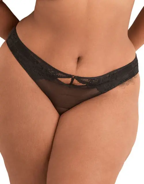 ADORE ME Cam Bikini Panties - Black