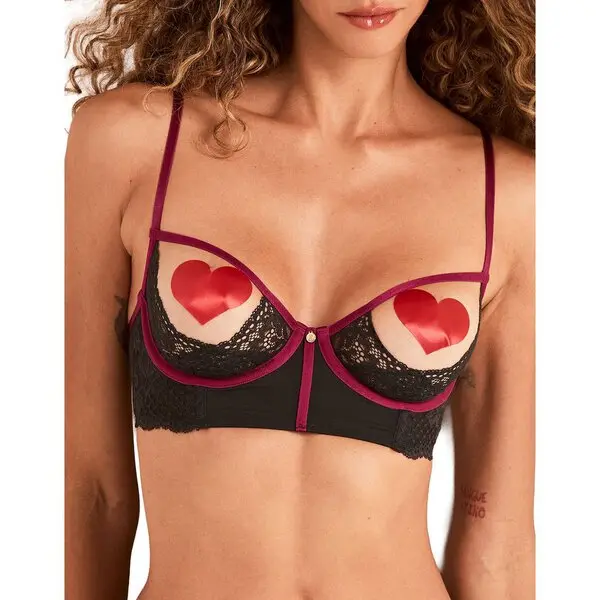 ADORE ME Chevelle Unlined Cupless Bra - Black