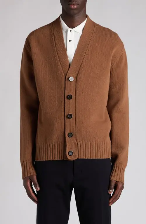 Moncler Logo Patch Virgin Wool Cardigan