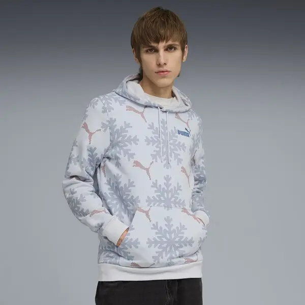 PUMA Essentials Logo Lab Holiday Hoodie - Gray