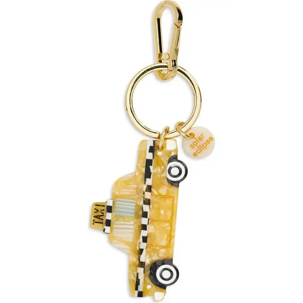 SOLAR ECLIPSE Hand Painted Taxicab Key Chain Bag Charm