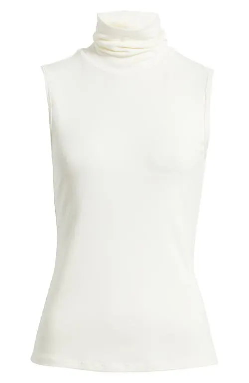 Theory Wendel Sleeveless Turtleneck Top - Ivory - C05