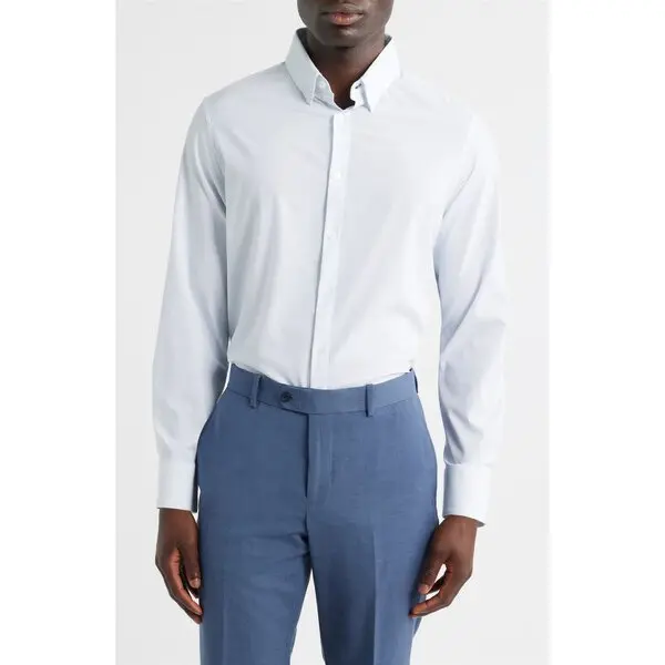 Mizzen+main Leeward Trim Fit Dot Performance Button-up Shirt