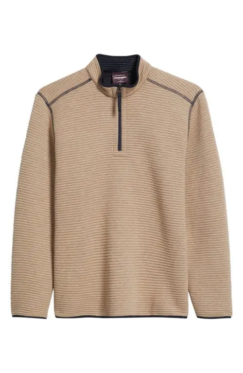 Johnston & Murphy Reversible Quilted Quarter Zip Pullover