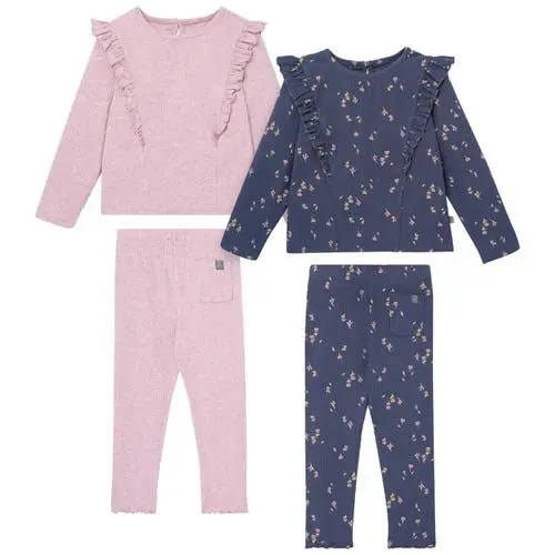 MODERN MOMENTS™ BY GERBER Ruffle Tops And Leggings Set - Purple