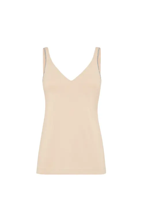 Brunello Cucinelli Jersey Top - Beige