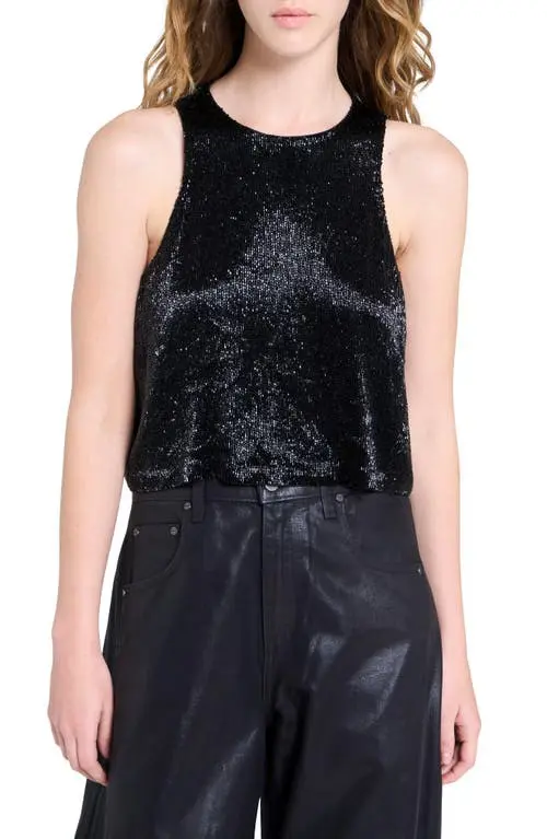 TWP Bugle Bead Crop Tank