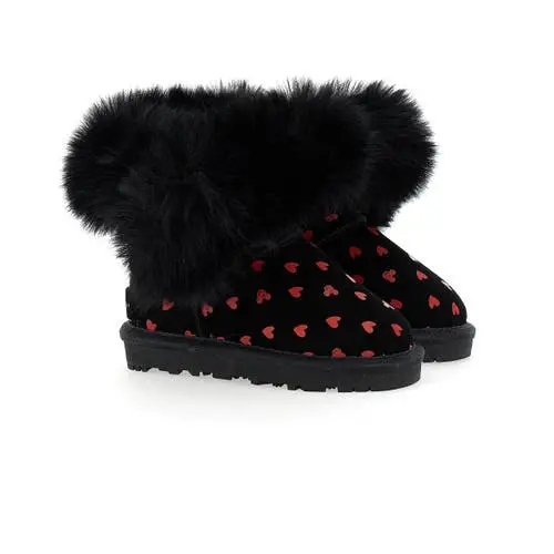 MASTER OF ARTS Heart Print Winter Boots