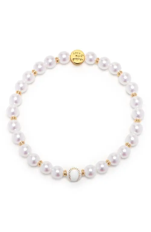 LITTLE WORDS PROJECT Game Day Baseball Stacker Beaded Bracelet