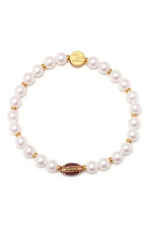 LITTLE WORDS PROJECT Game Day Football Stacker Beaded Bracelet