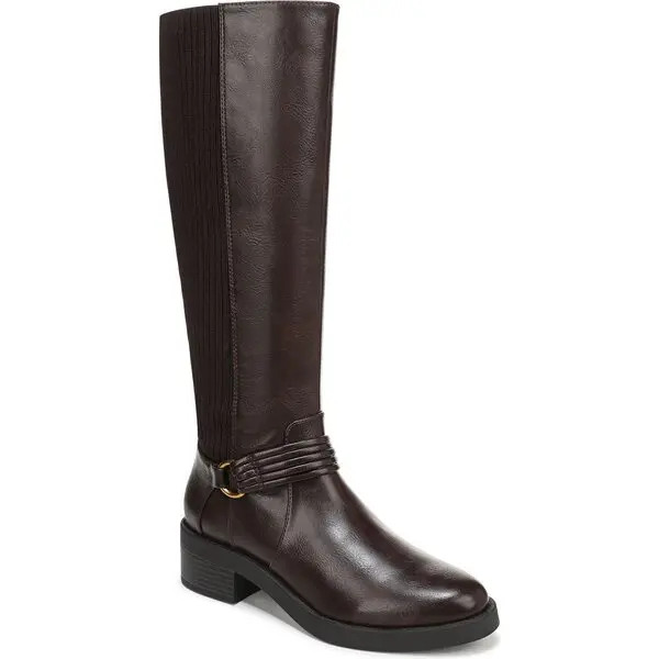 LIFESTRIDE Brighton Knee High Boot - Dark Brown