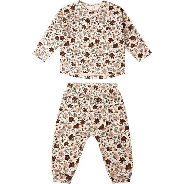 RYLEE + CRU Print Top & Joggers Set