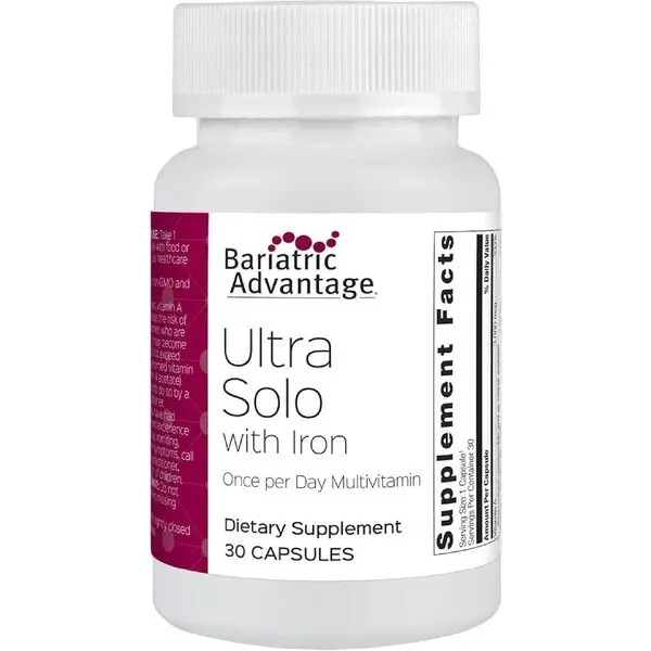 BARIATRIC ADVANTAGE Ultra Solo With Iron 30 Capsules