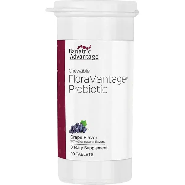 BARIATRIC ADVANTAGE Chewable Floravantage Probiotic Grape 90 Tablets