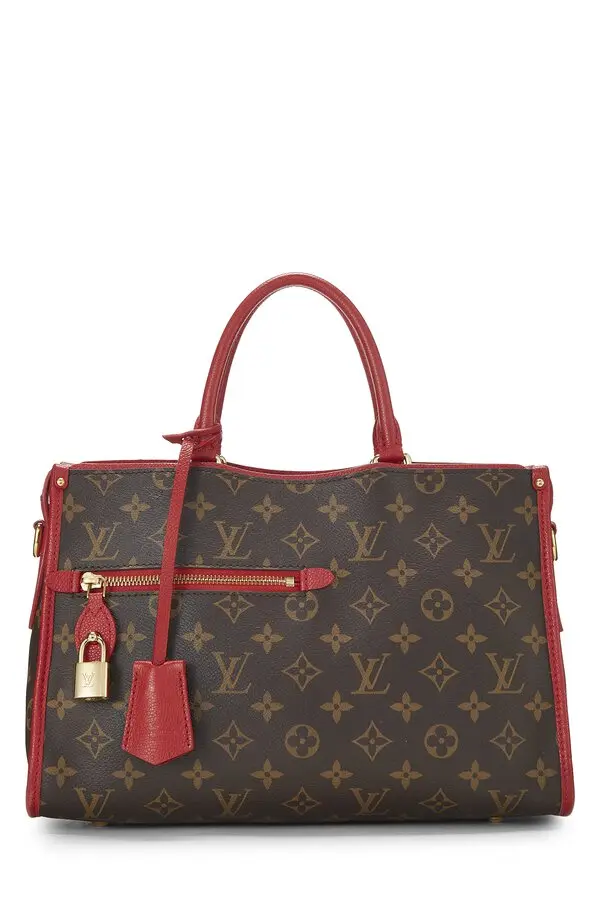 LOUIS VUITTON Red Monogram Canvas Popincourt Nm Pm